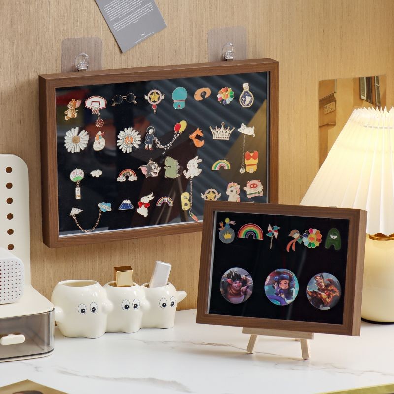 1 Badge Millet Display Frame Metal Medal Collection Felt Commemorative ...