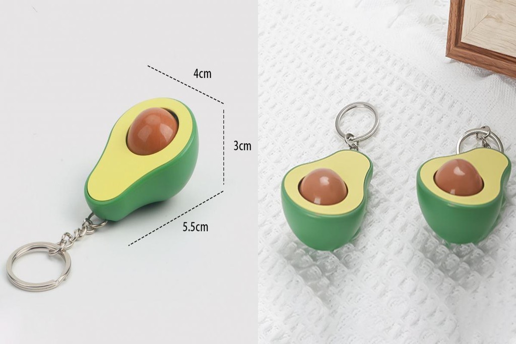 Kids Avocado Toy Rolling Ball Fidget Toy Avocado Keychain Fidget Toy ...