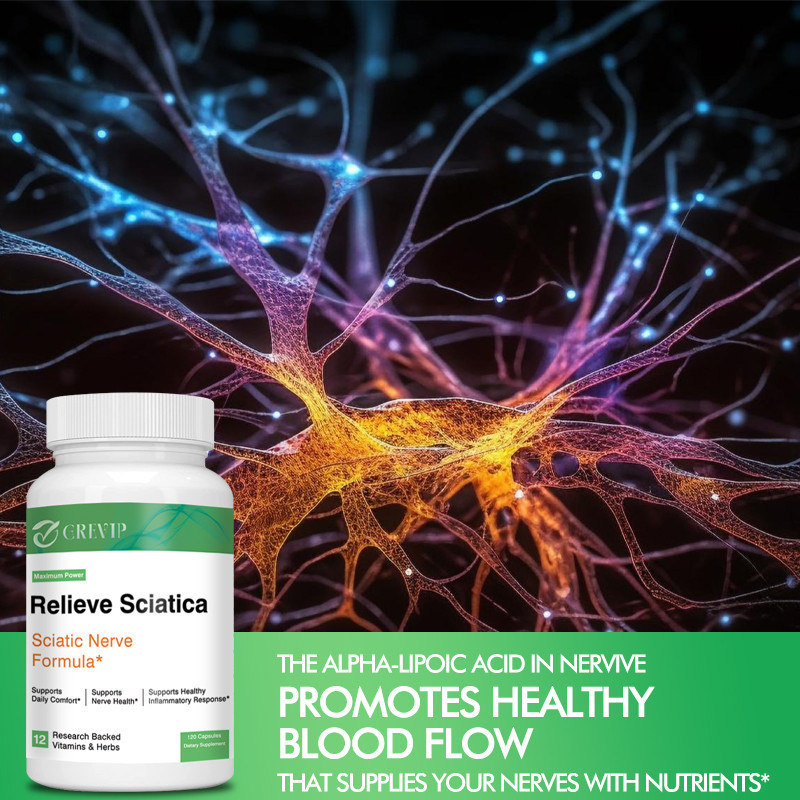 GREVIP Sciatic Nerve Health Support - With Alpha Palm, Pea, Vitamin B ...