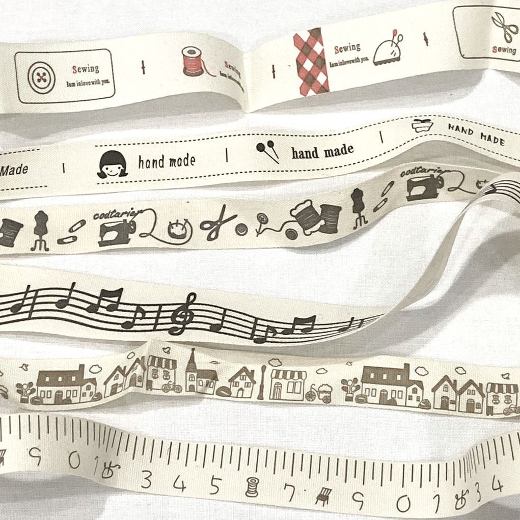 [Fabric Fanatics]Zakka Label Cotton Tape 2cm Cute Ribbon 1meter DIY Craft Fabric | Shopee Malaysia