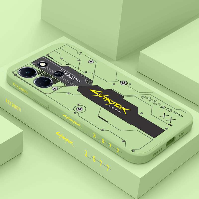 Infinix Note 30 40 Pro Case Casing Cyber Liquid Punk Silicone Soft Case ...