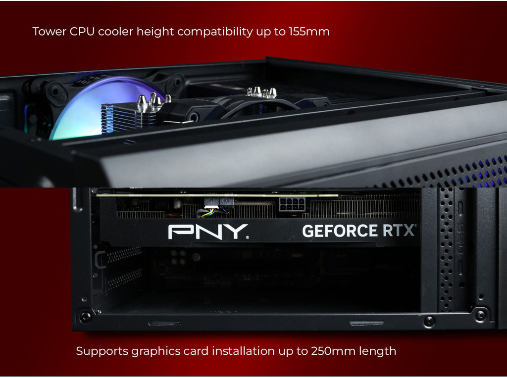 Slevcase Insight Micro ATX Casing with 3pcs SF120 aRGB Fans ...