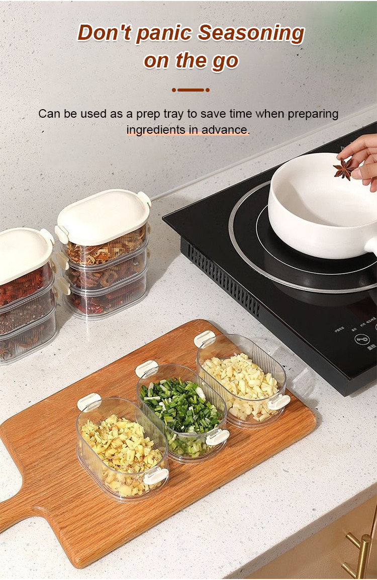 HOT [Five-Layer]Fridge Freezer Storage Containers/ Fridge Storage ...