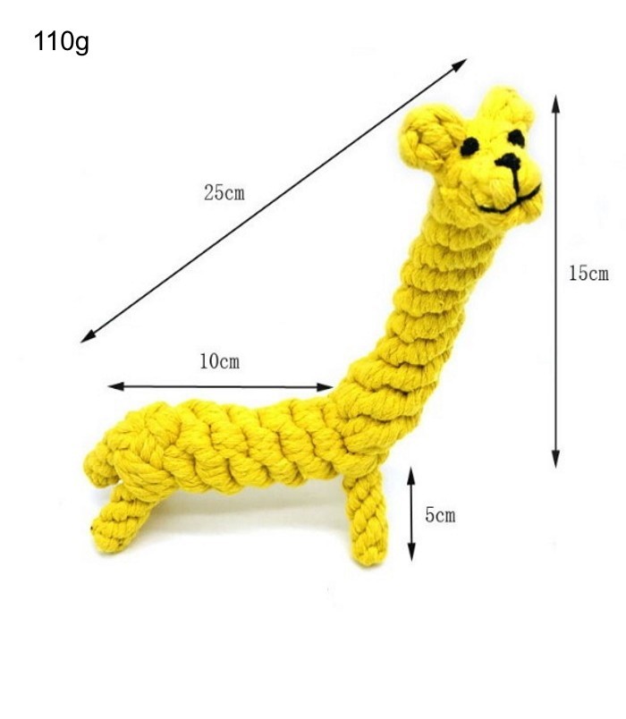 Animal Cotton Rope Toy Cotton Rope Woven Animal Toys Dog Teeth Bite ...