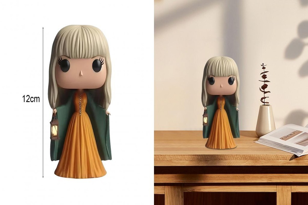 [Ready stock] Big Head Girls Model Resin Singer Decoration Adorable ...