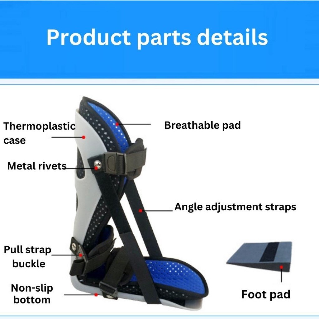 Foot Drop Ankle Support Sagging Feet Orthotic Fracture Brace Splint ...