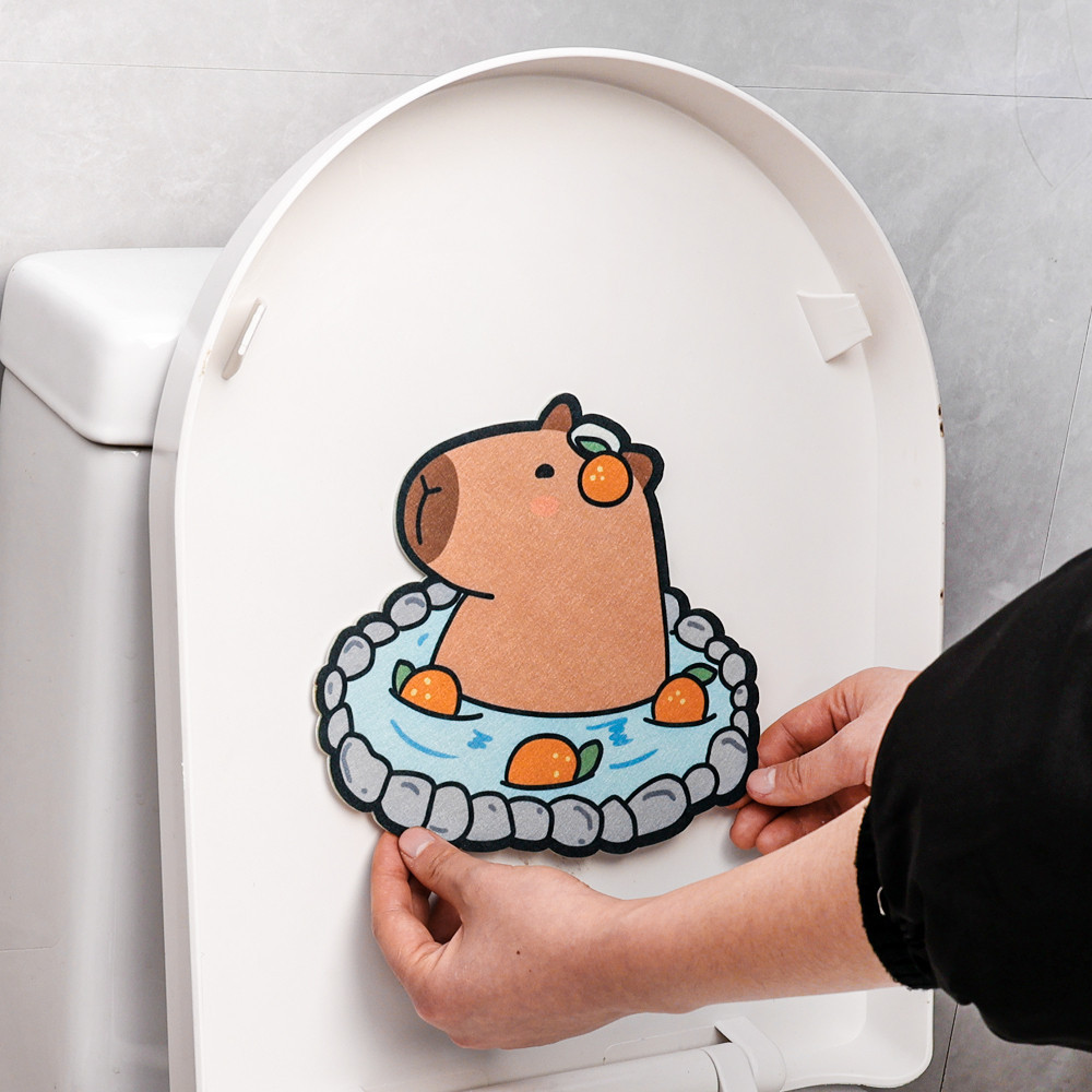 Anti-odor Cute Capybara Pattern Toilet Deodorant Sticker - Tearable ...