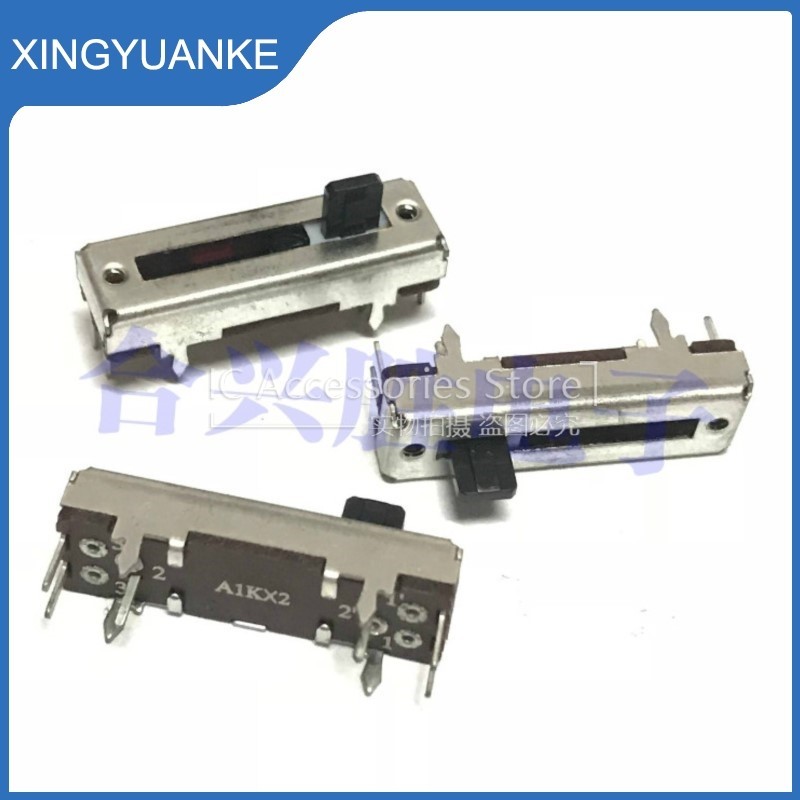 3Pcs/Lot 3CM Sliding Potentiometer Double A1K Mixer Electronic Organ ...