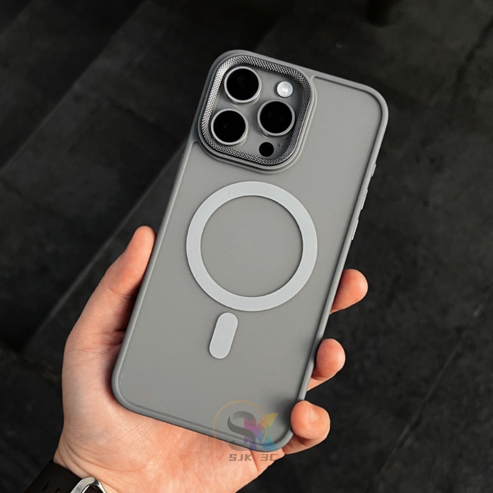 NEW Luxury Matte Metal Lens Protect Magnetic Phone Case for iPhone 15 ...