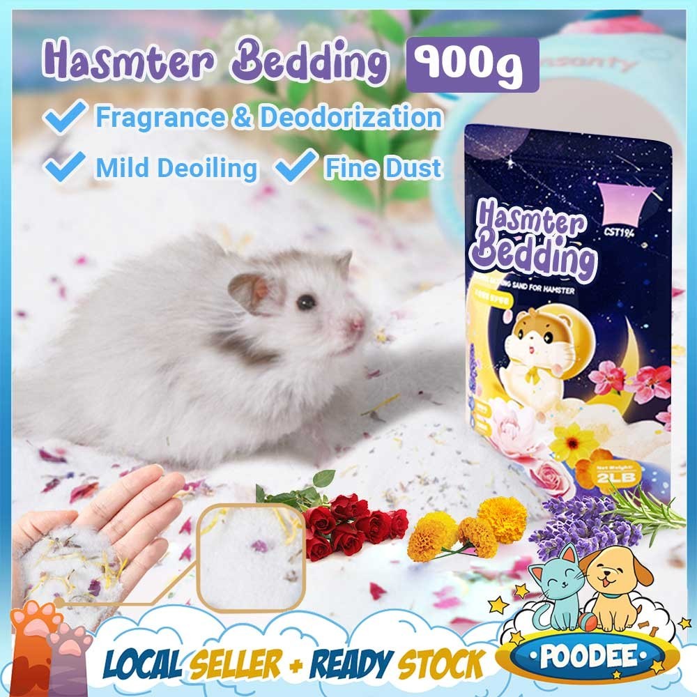 POODEE Hamster Flower Lavender Bathing Sand Gerbil Powder Grooming Sand ...