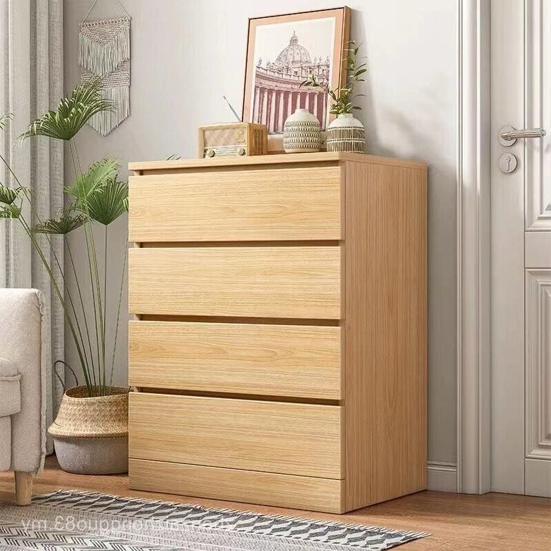 Locker Simple Solid Wood Chest Of Drawers Home Cabinet Drawer (Bi ...