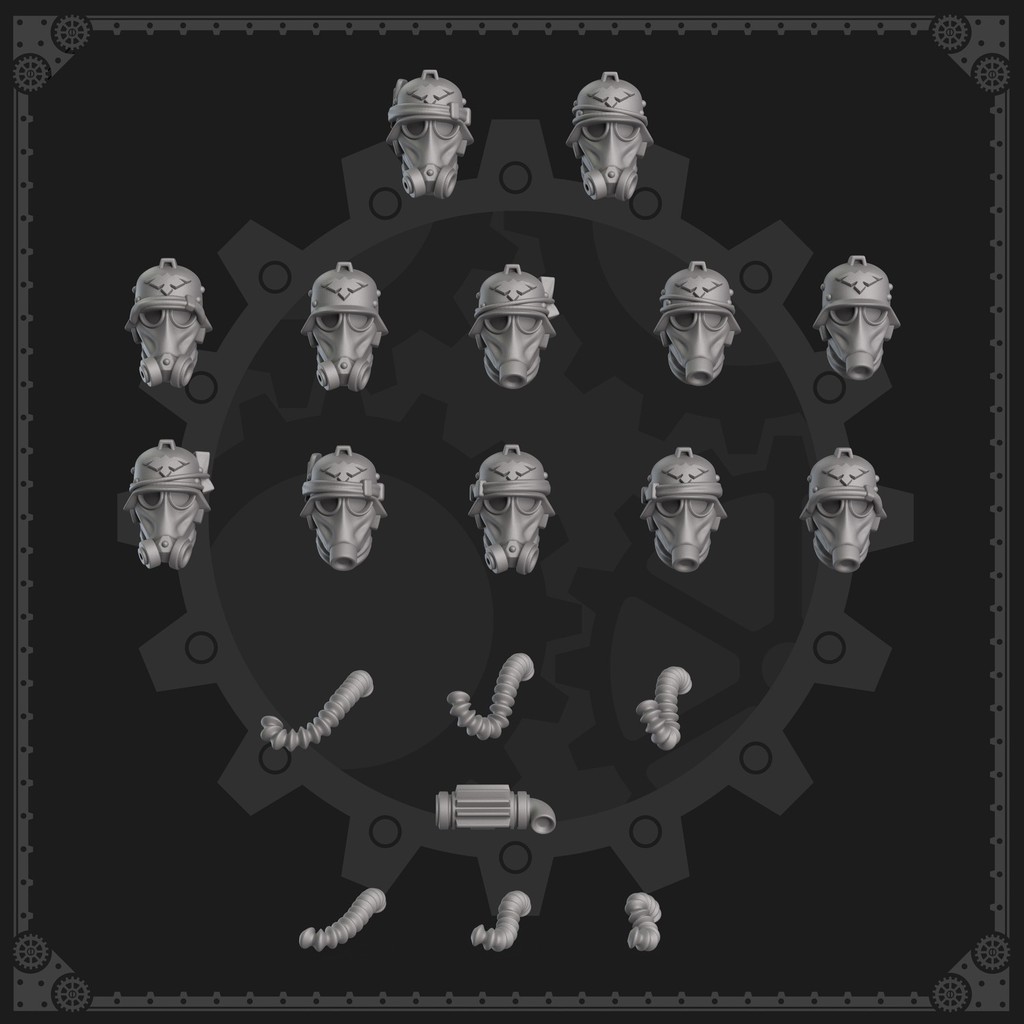 [warhammer] Gray Trendy Star Army Body Modification Head Carving DKK ...