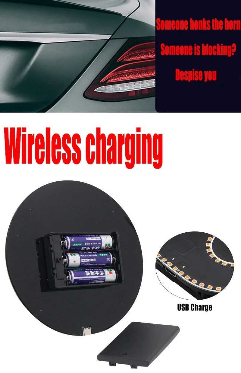 New Car Expression With Remote Control Led Lighting Road Rage Middle ...