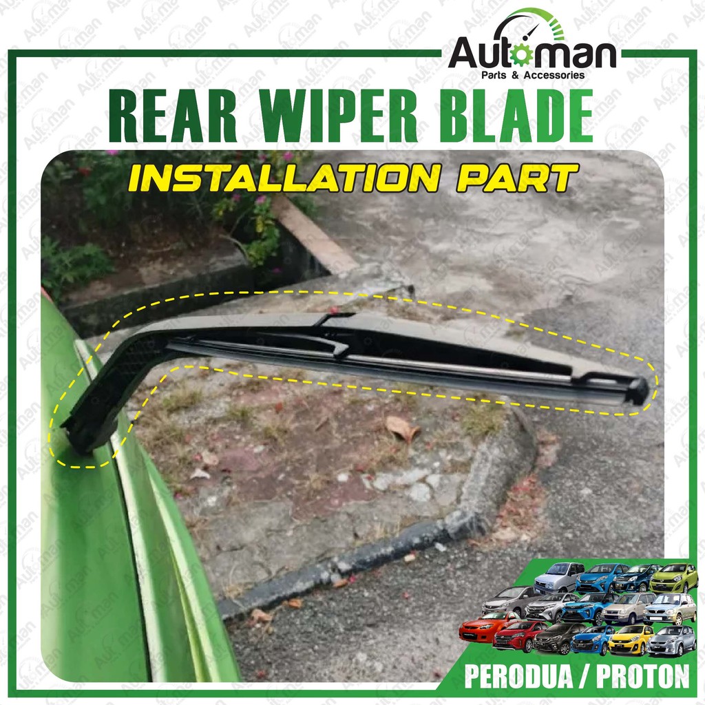 Rear Wiper Arm Perodua Myvi Axia Alza Proton Exora Rubber Silicone ...