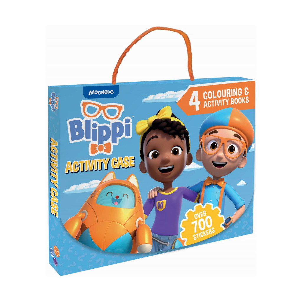 Blippi 4 Books Colouring Activity Case Gift Set with 700+ Stickers ...