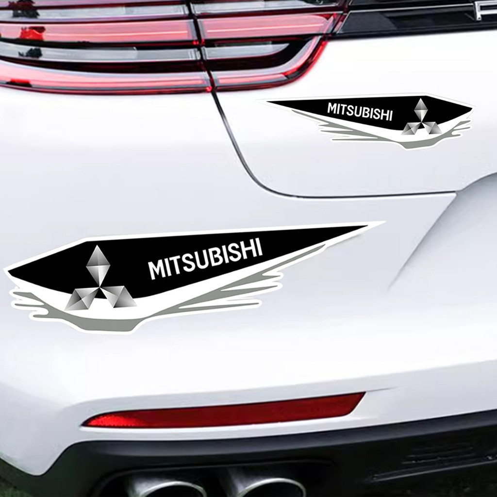 Car Triangle Windows Side Window Body Stickers Decals for Mitsubishi ...