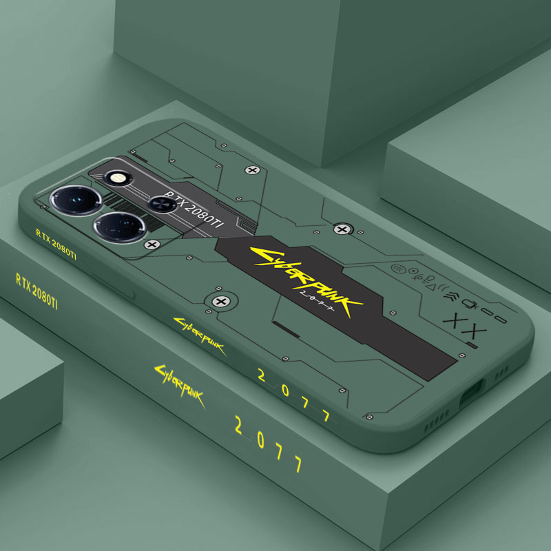 Infinix Note 30 40 Pro Case Casing Cyber Liquid Punk Silicone Soft Case ...