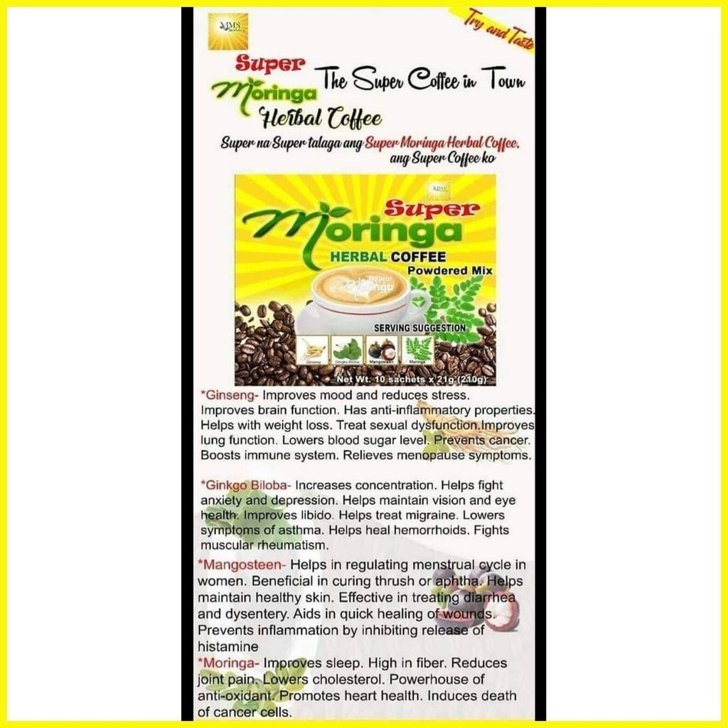 Super Moringa Herbal Coffee Mix | Shopee Malaysia