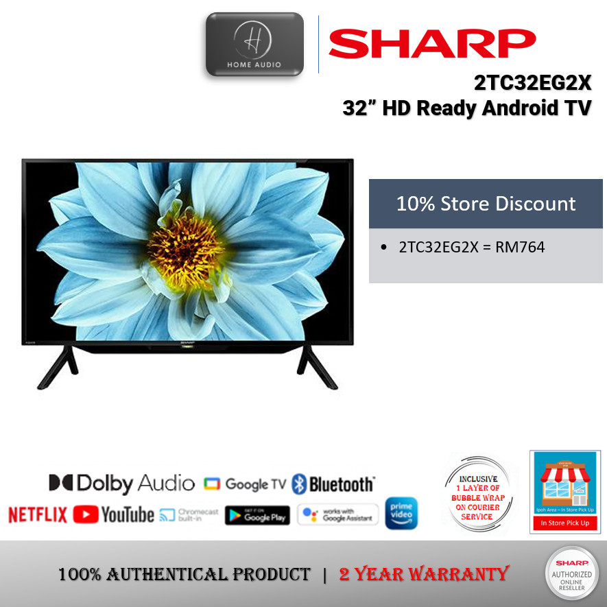 Sharp TV 32 Inch HD Ready LED TV - 2TC32BD1X | Android TV 32 Inch ...