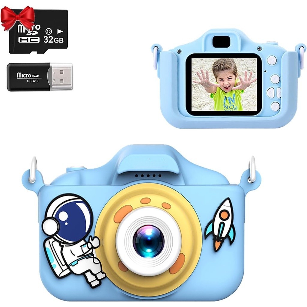 Kids Camera, 1080P Kids Digital Camera with 32GB TF Card,Unicorn Camera ...