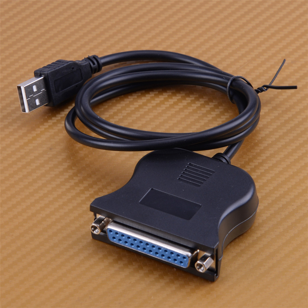 USB to 25 Pin DB25 Parallel Printer Cable Adapter Converter PC LPT ...