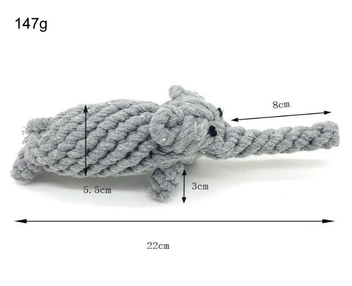 Animal Cotton Rope Toy Cotton Rope Woven Animal Toys Dog Teeth Bite ...