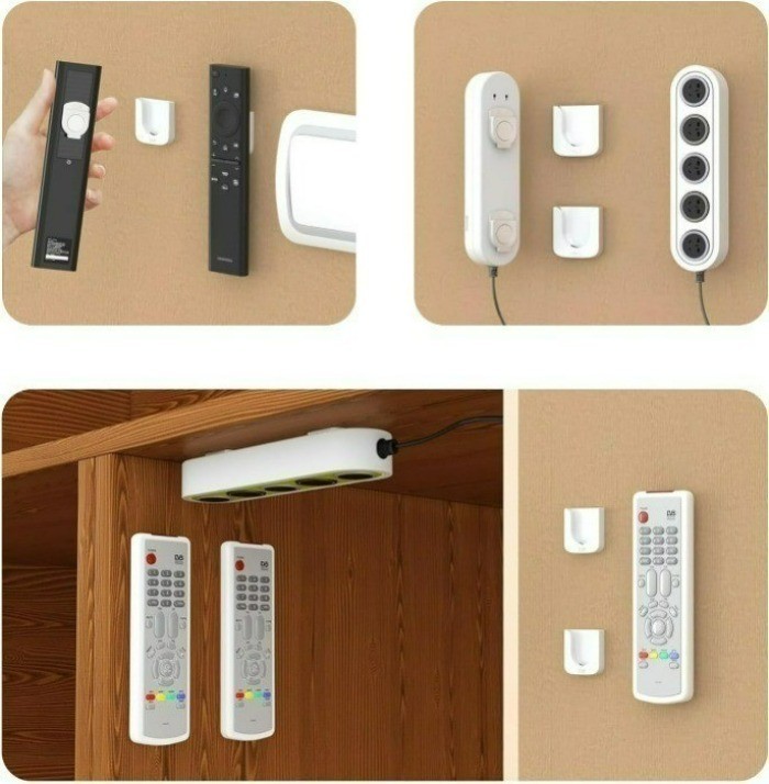 FEELING🔥2pcs/set Upgraded Magnetic Remote & Cell Phone Holder, Punch ...
