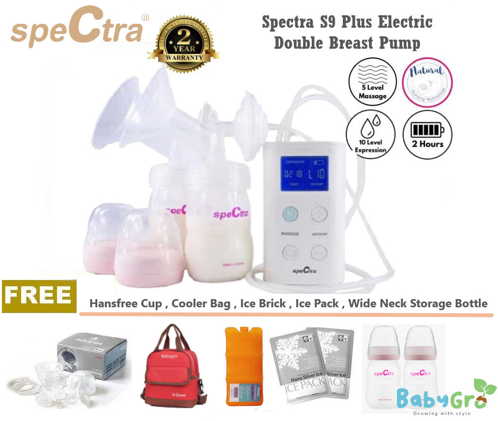 Original Spectra S9+/9 Plus Rechargeable Double Breast Pump with Free ...