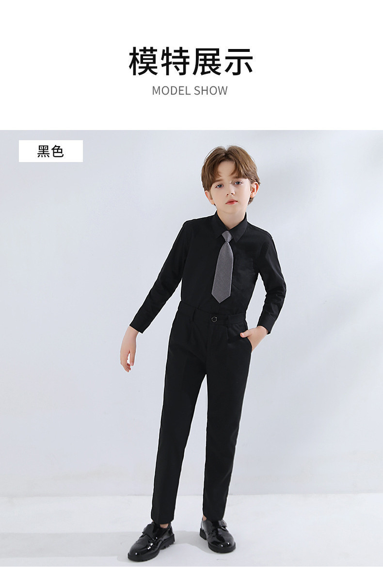 2-14Y White Slacks for Kids Boy Wedding Formal Suit Pants Trousers Boys ...