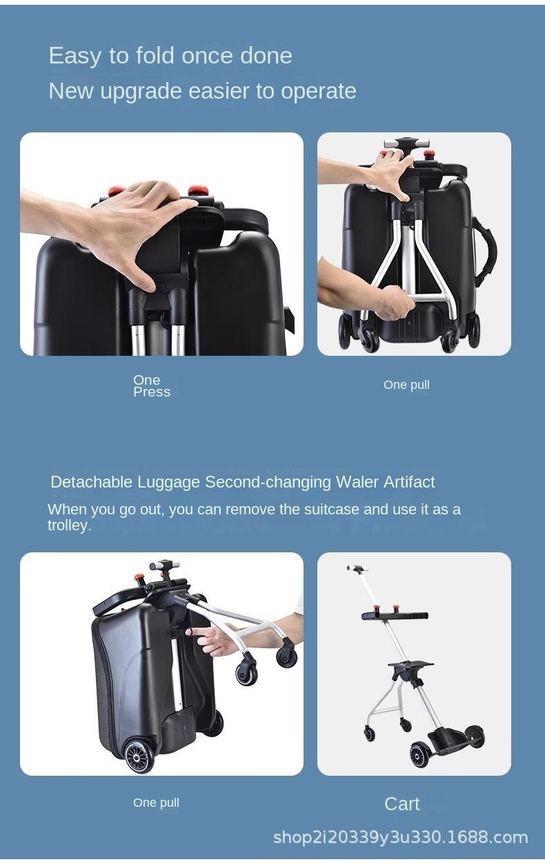 Qbox Children's Luggage Can Mount Lazy Walking Baby Handy Tool Can ...