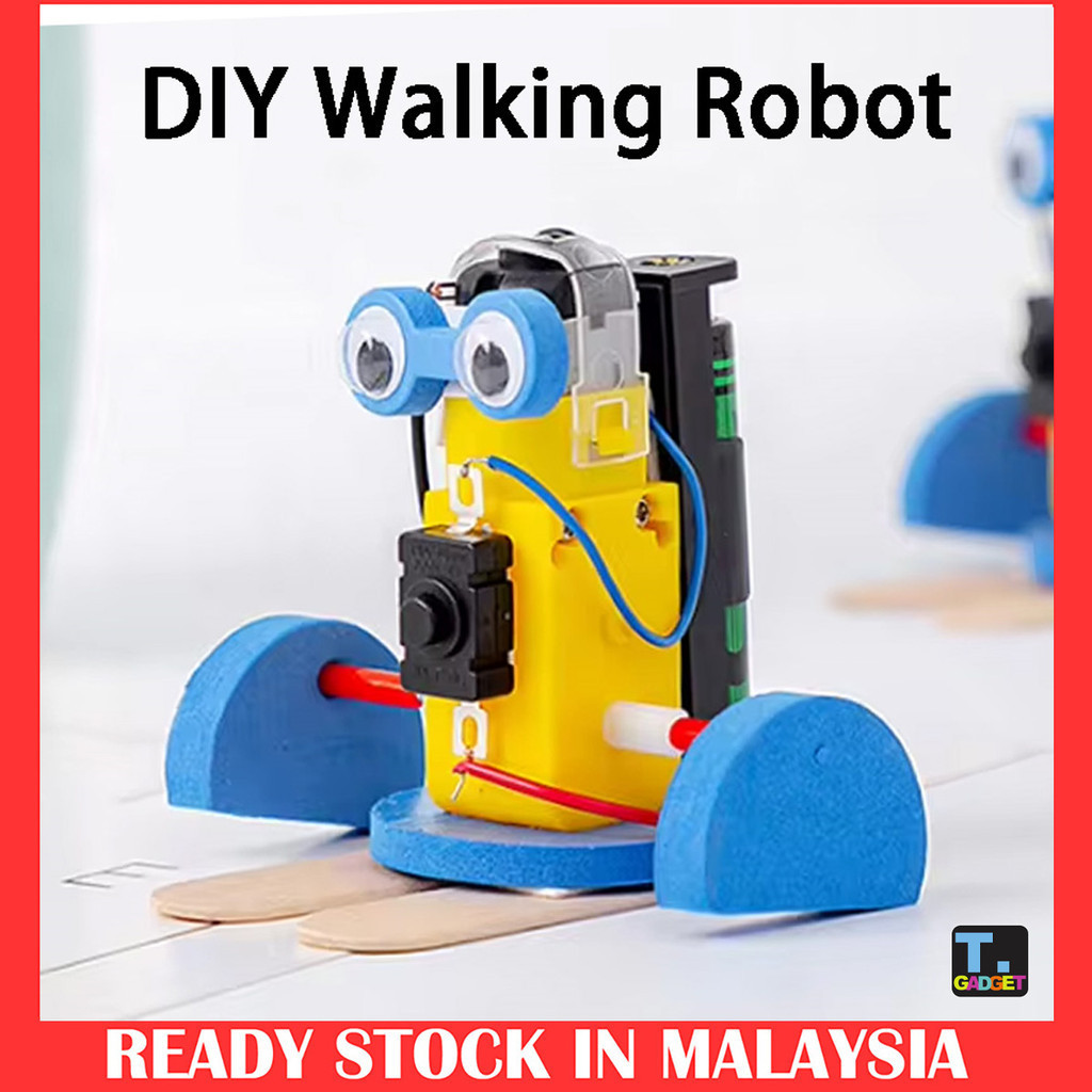 DIY Wooden Assembly Electric Walking Robot Science Experiment ...