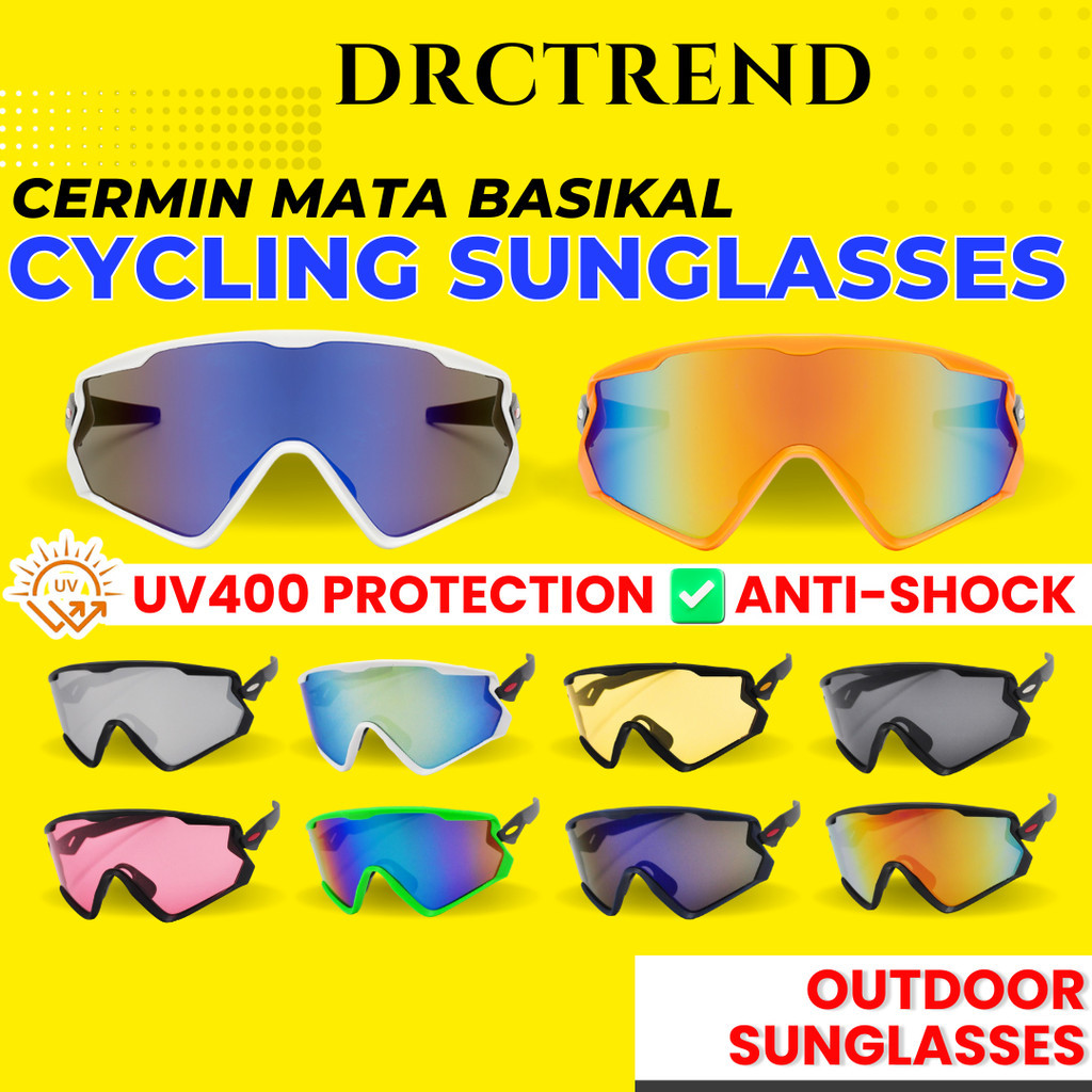 Sport Sunglasses Cermin Mata Basikal UV400 Sunglasses Spek Basikal ...
