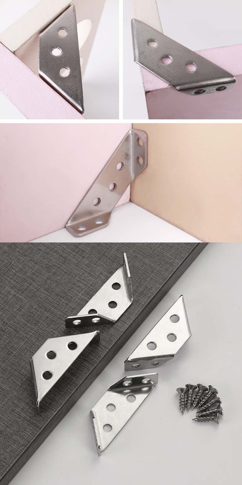 10 Sets 90 Degree Right Angle Corner Connector - L Shaped Bracket ...