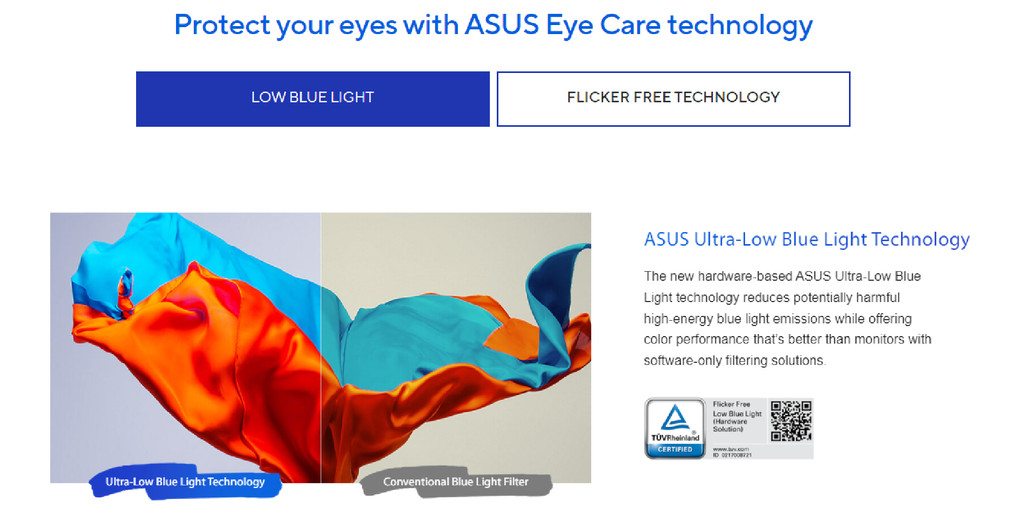 ASUS VP229HF Eye Care Gaming Monitor - 22", IPS, Full HD, 99% sRGB ...