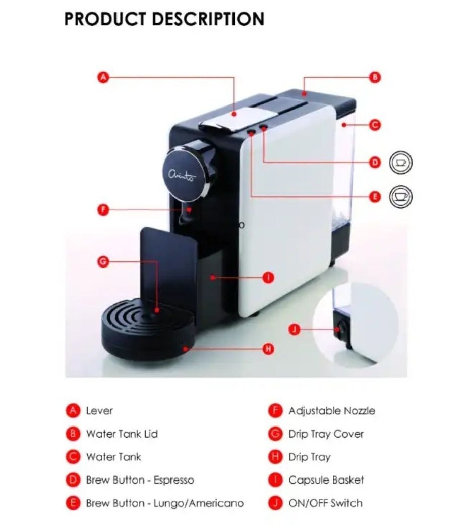 Spare Part - ARISSTO SMART Coffee Machine | Shopee Malaysia