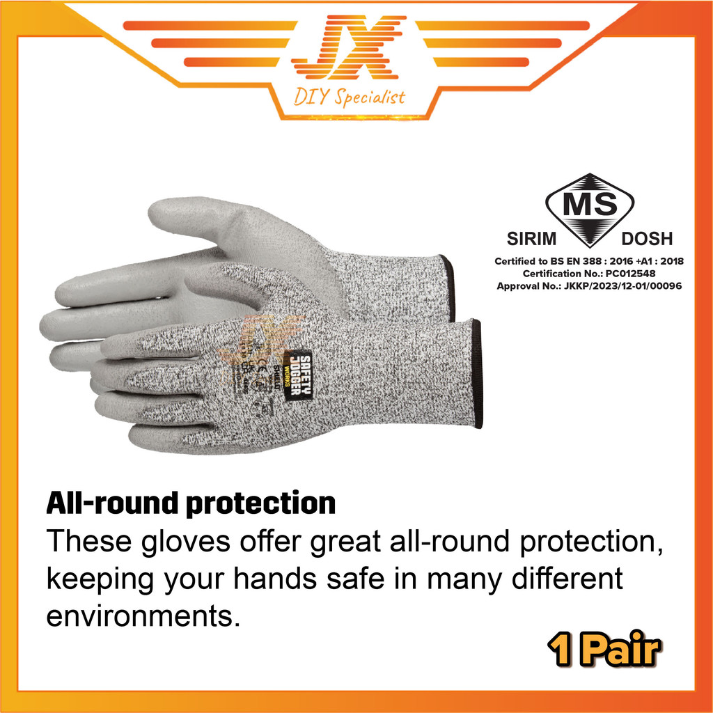 Safety Jogger Shield 4543 Anti-cut gloves 1 Pairs | Shopee Malaysia