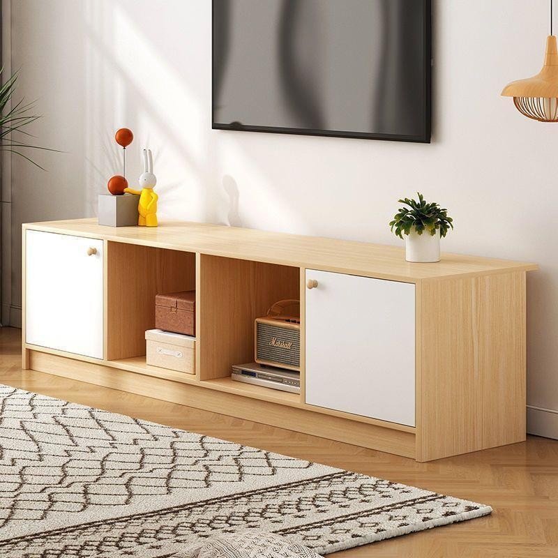 WLC TV cabinet cream style floor-standing TV cabinet modern simple ...