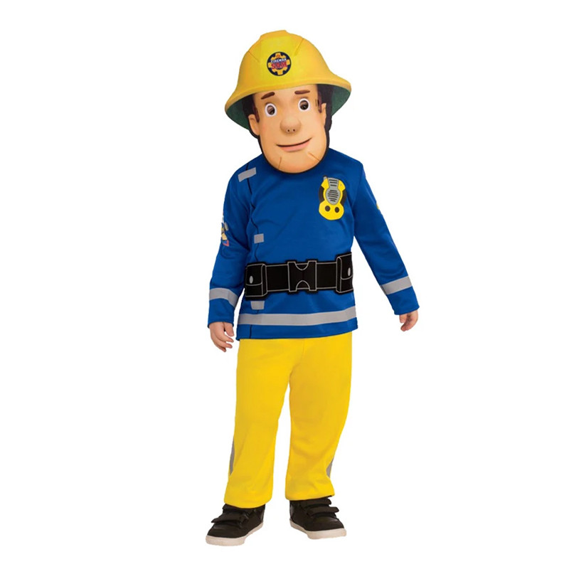 Firefighter Costume for Kids Boy Cosplay Little Fireman Firemen Cosplay ...