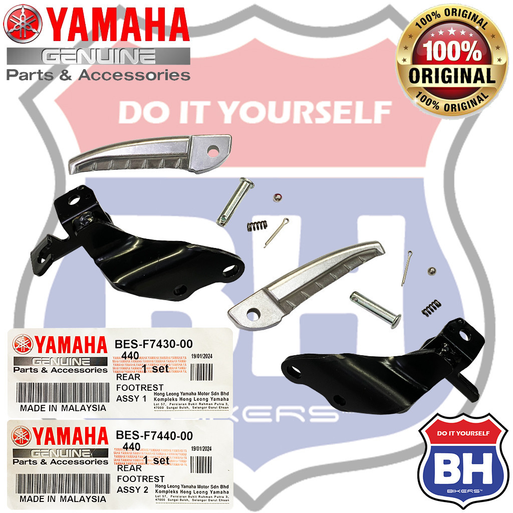 YAMAHA EGO GEAR AVANTIZ SOLARIZ REAR FOOTREST WITH BRACKET ASSY PEMIJAK ...
