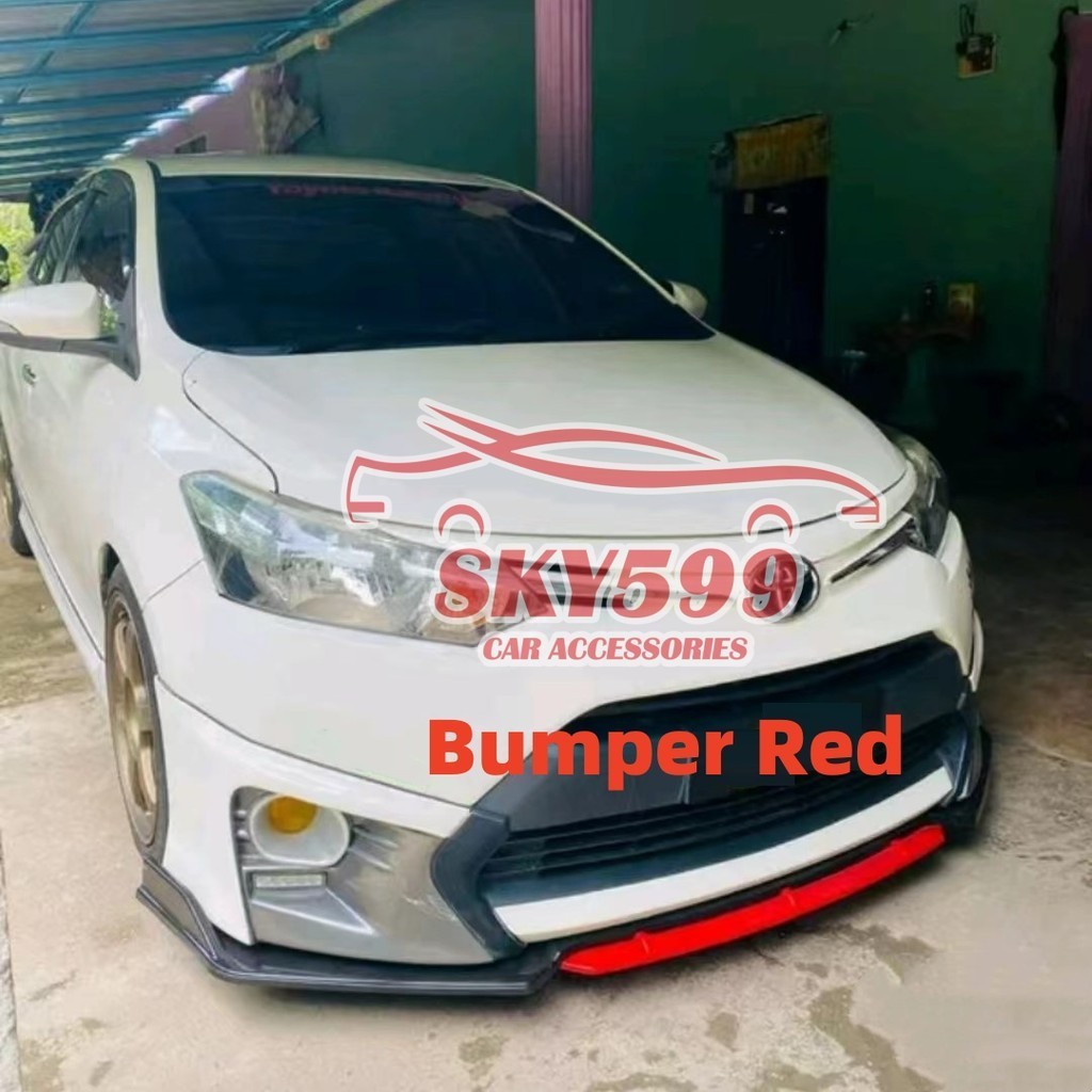 Toyota Vios 2013-2018 Front Bumper Diffuser Lip Wrap Angle Splitters ...