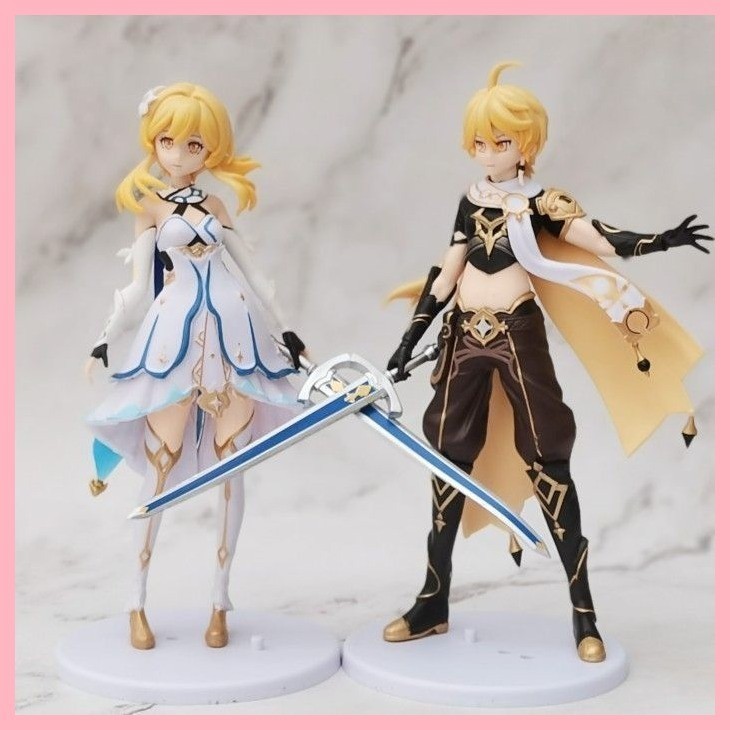 Genshin Impact Aether Lumine Genshin Figure Traveler Empty Ganyu Keli ...
