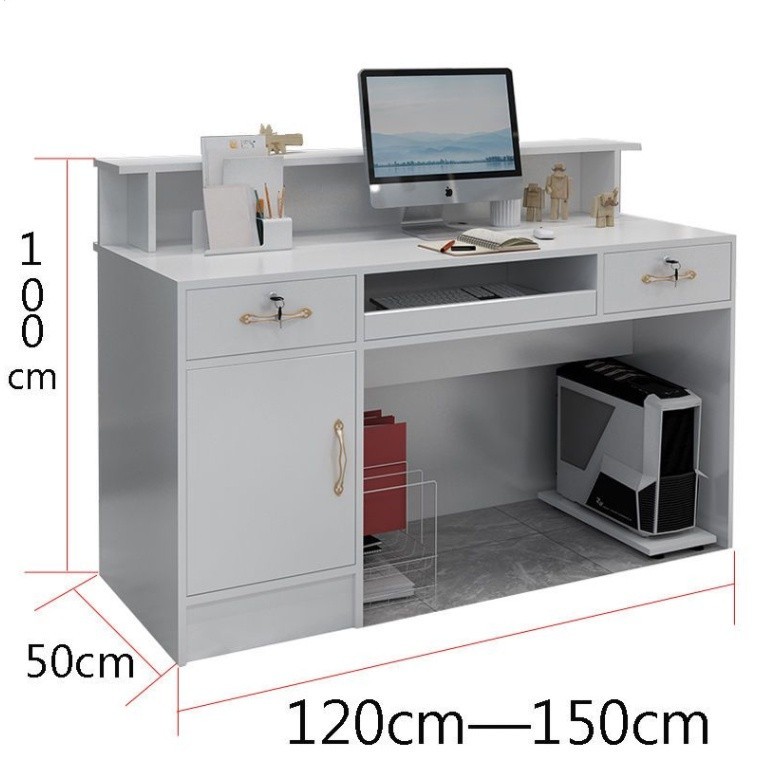 Simple reception table cashier bar cashier counter cashier table store ...