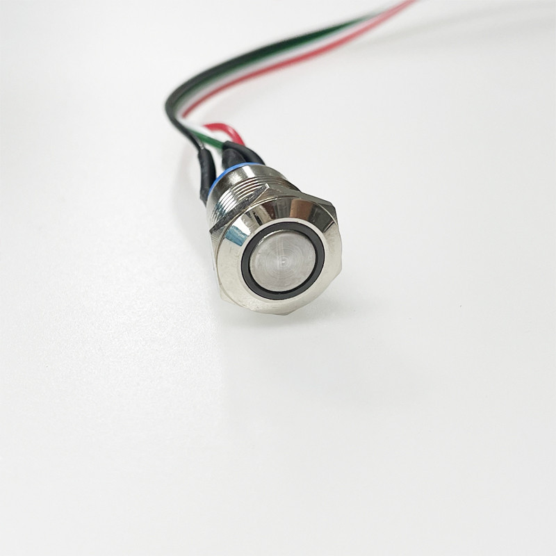 Computer Host Switch Cable PC Case LED Power Metal Button Waterproof ...