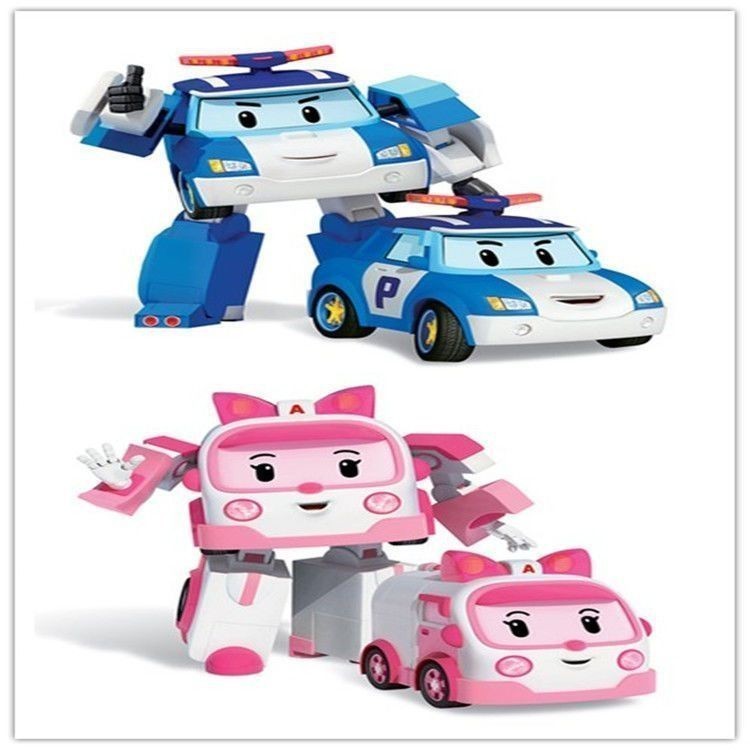 New Cartoon Robocar Poli Action Figures Transformation Anime Hand ...