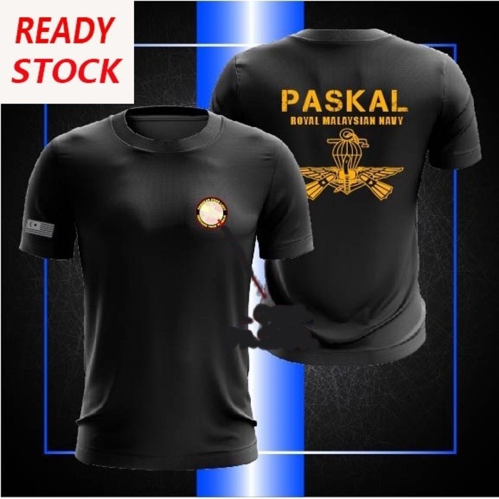 BAJU PASKAL TSHIRT ARMY MALAYSIA LAUT FRONTLINER MICROFIBER T-shirt TEE ...