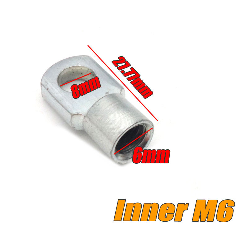 2Pcs M6/M8 Female/Male Thread Car Gas Spring Universal Strut Joint ...