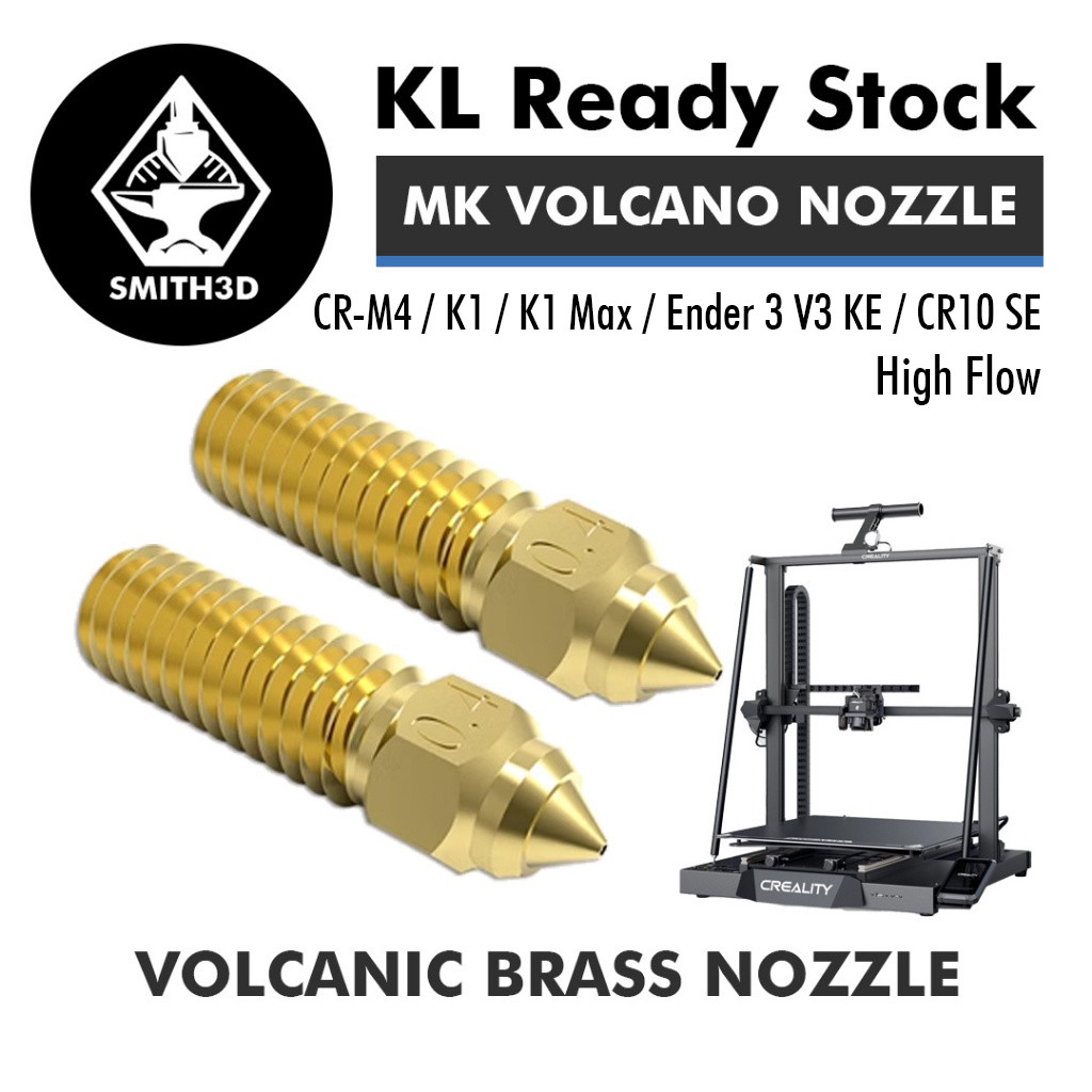 MK Volcano Nozzle For CR M4 K1 Ender V3 KE CR10 SE 3D Printer ...