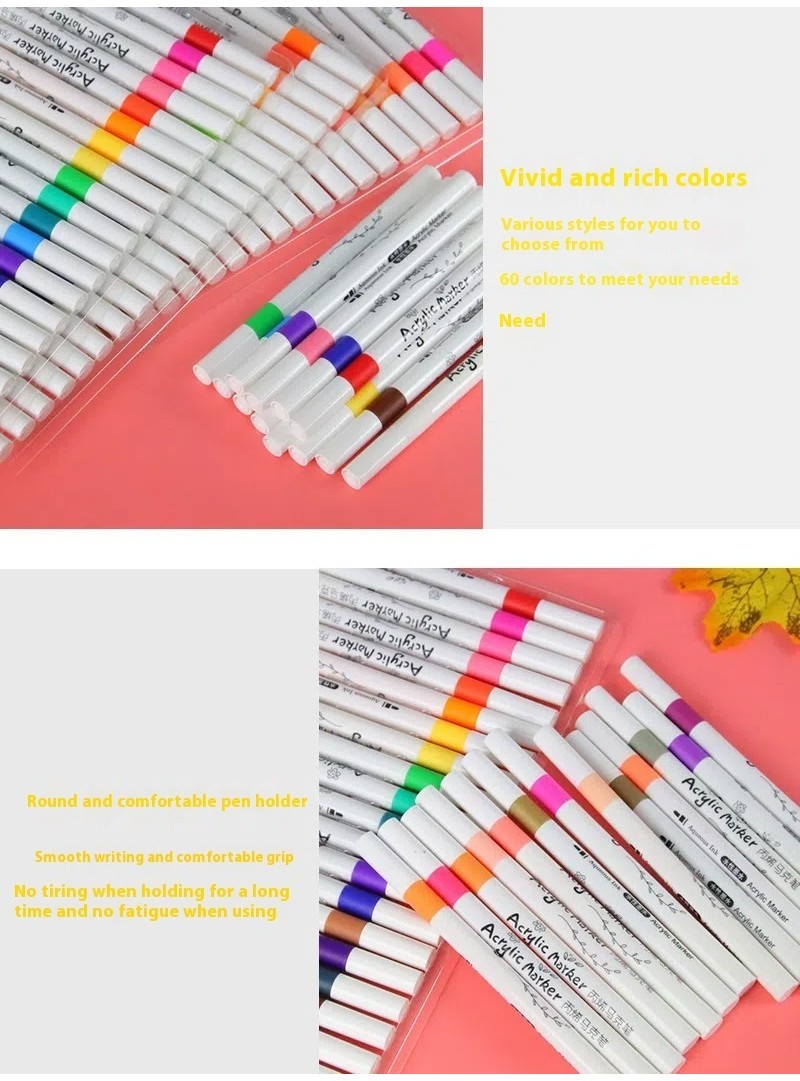 Color Marker Set Acrylic Art Painting Pen Waterproof Quick-Drying ...