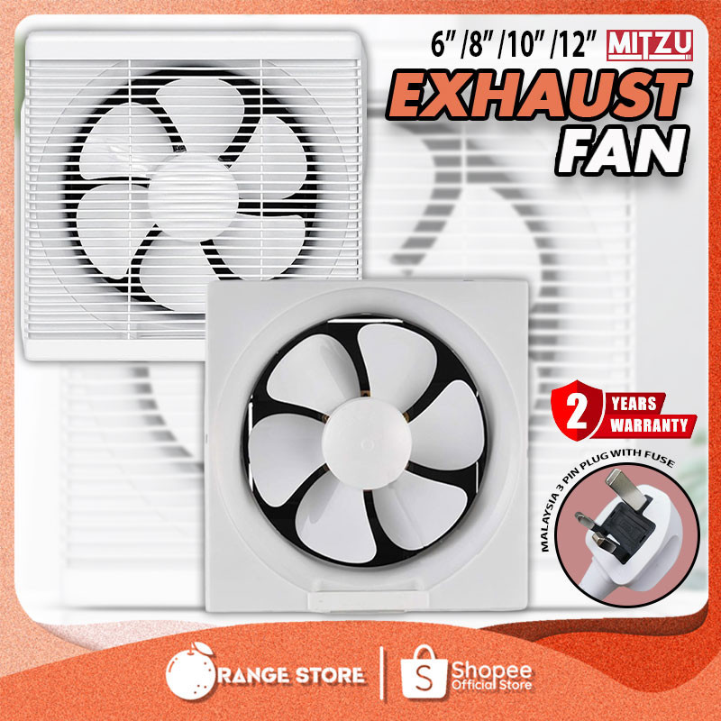 Exhaust Fan Mitzu Wall Mounted Fast Ventilation 2 Type Super Powerful ...