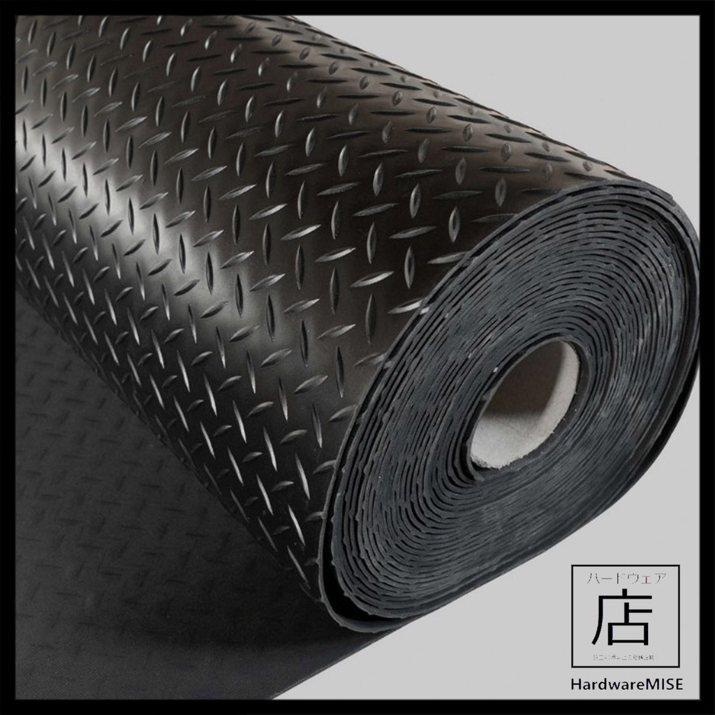 Rubber Willow Mat Diamond Floor Mat Black Color Rubber Plate Anti Slip ...